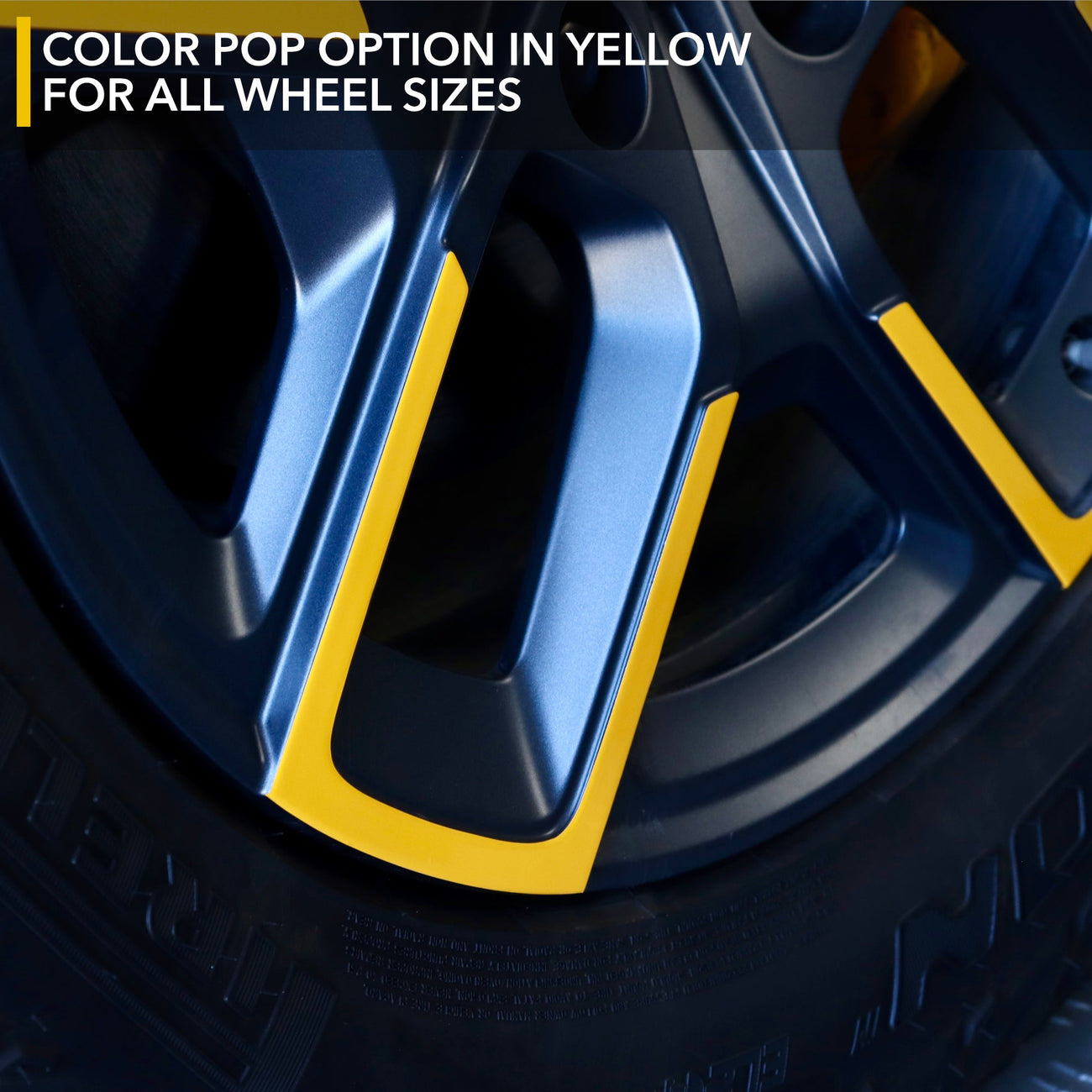 Wheels Vinyl Covers for Rivian R1T & Rivian R1S - Spokes Color Wrap Ch