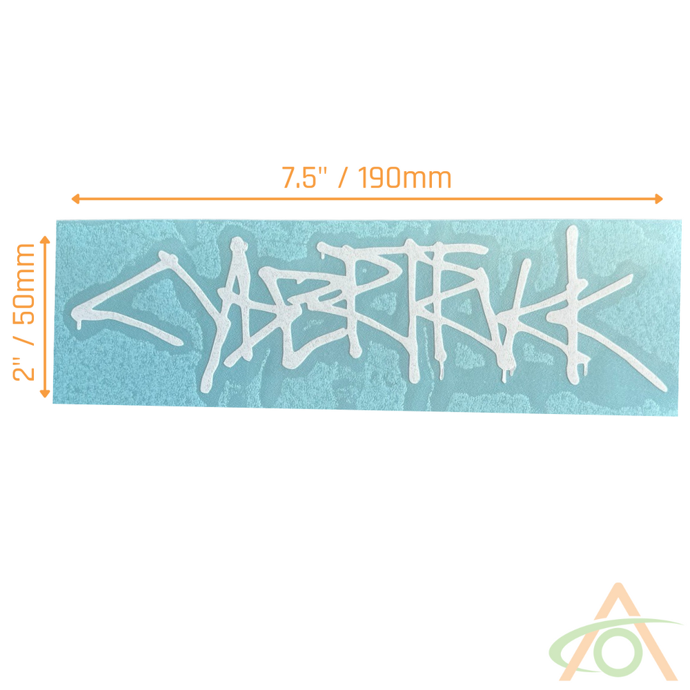 White Vinyl Cybertruck Decal