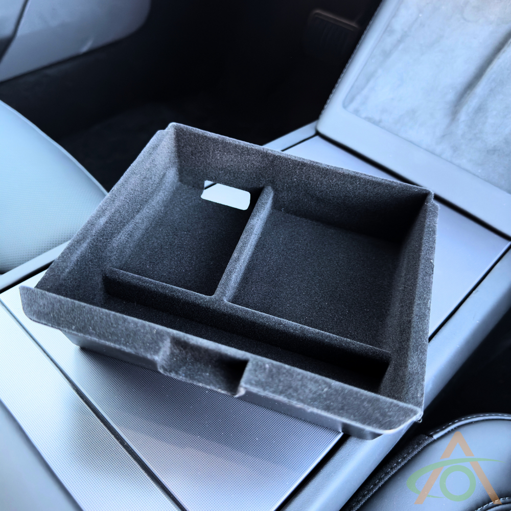 Flocked Center Console Trays for Refreshed Model 3 & Y