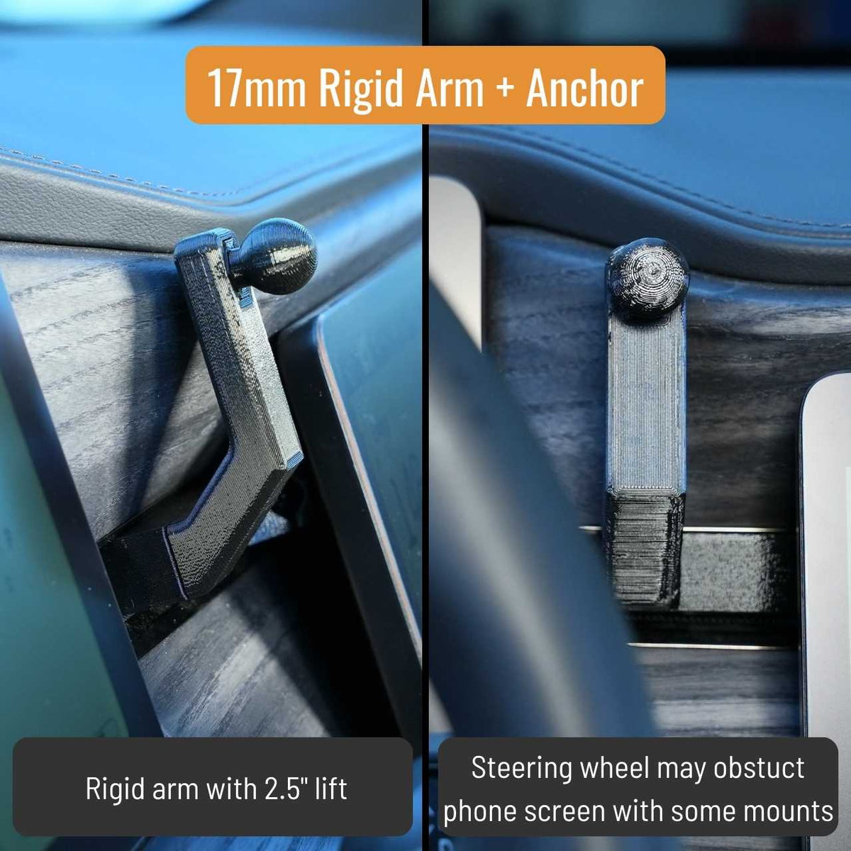 Adjustable Phone Holder for Rivian R1T and R1S