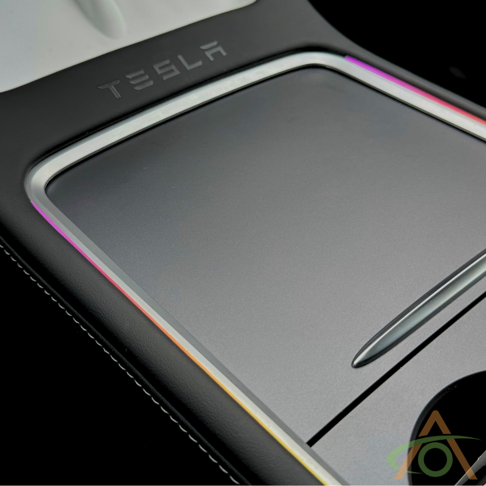 Full Color Animated Center Console LED Light Strips for Tesla Model 3/