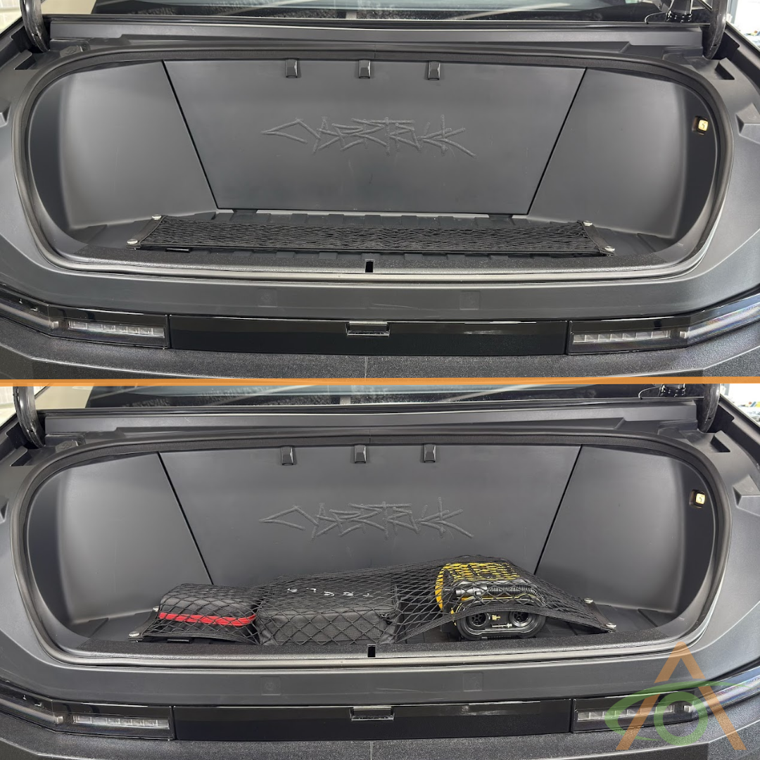 Tesla Cybertruck Front Trunk L-Track Cargo Net