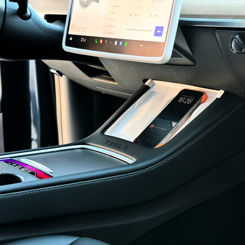 Silicone Bumpers and Charging Pad for Tesla Model 3 & Y