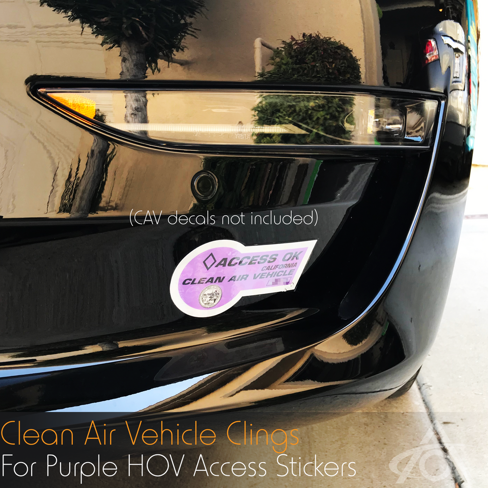 Clean Air (CA -CAV) / Clean Pass (NY-CPV) Clear PPF Clings (Set of 4)