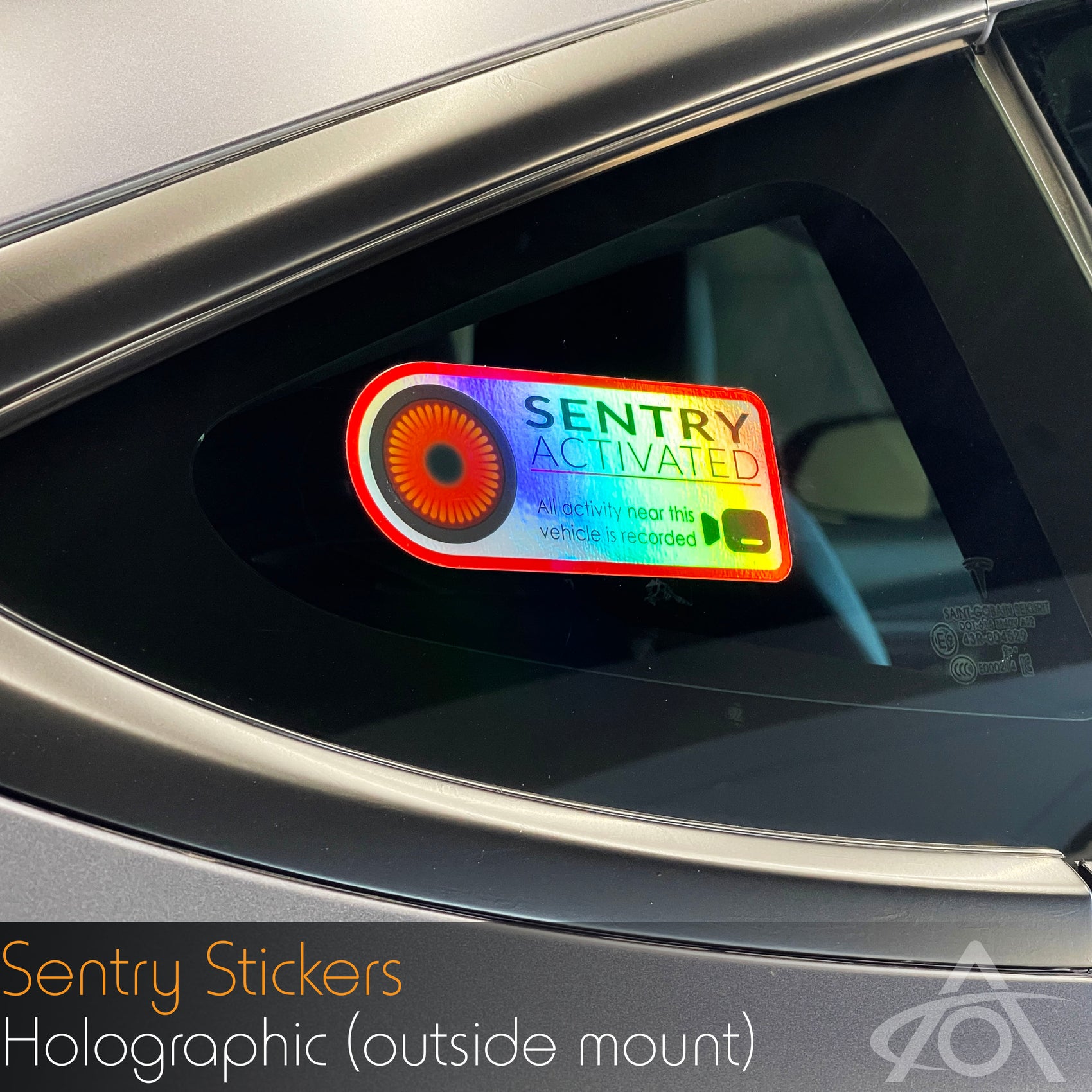 Tesla Sentry Window Decal