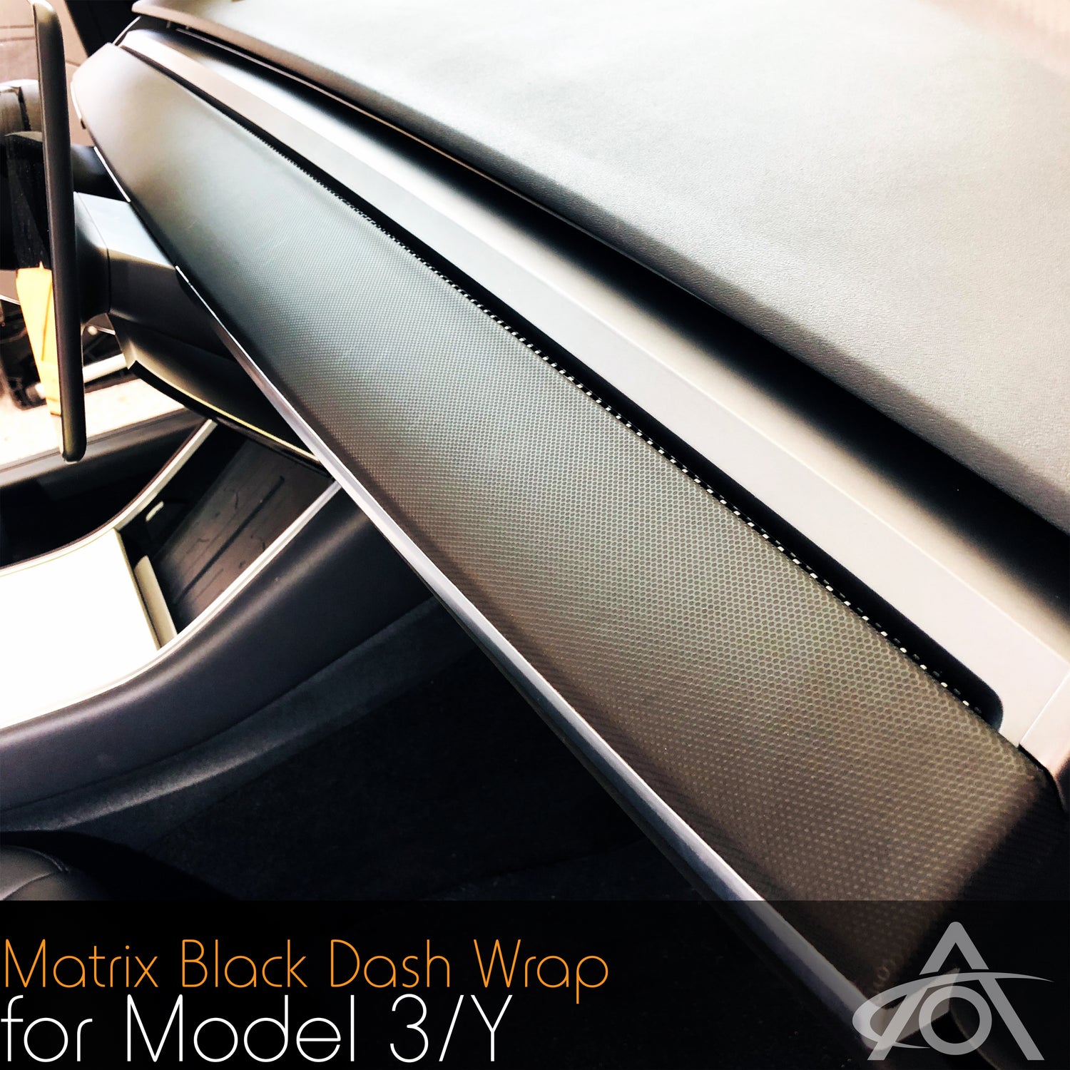 Vinyl Dash Wrap for the Tesla Model 3 & Y