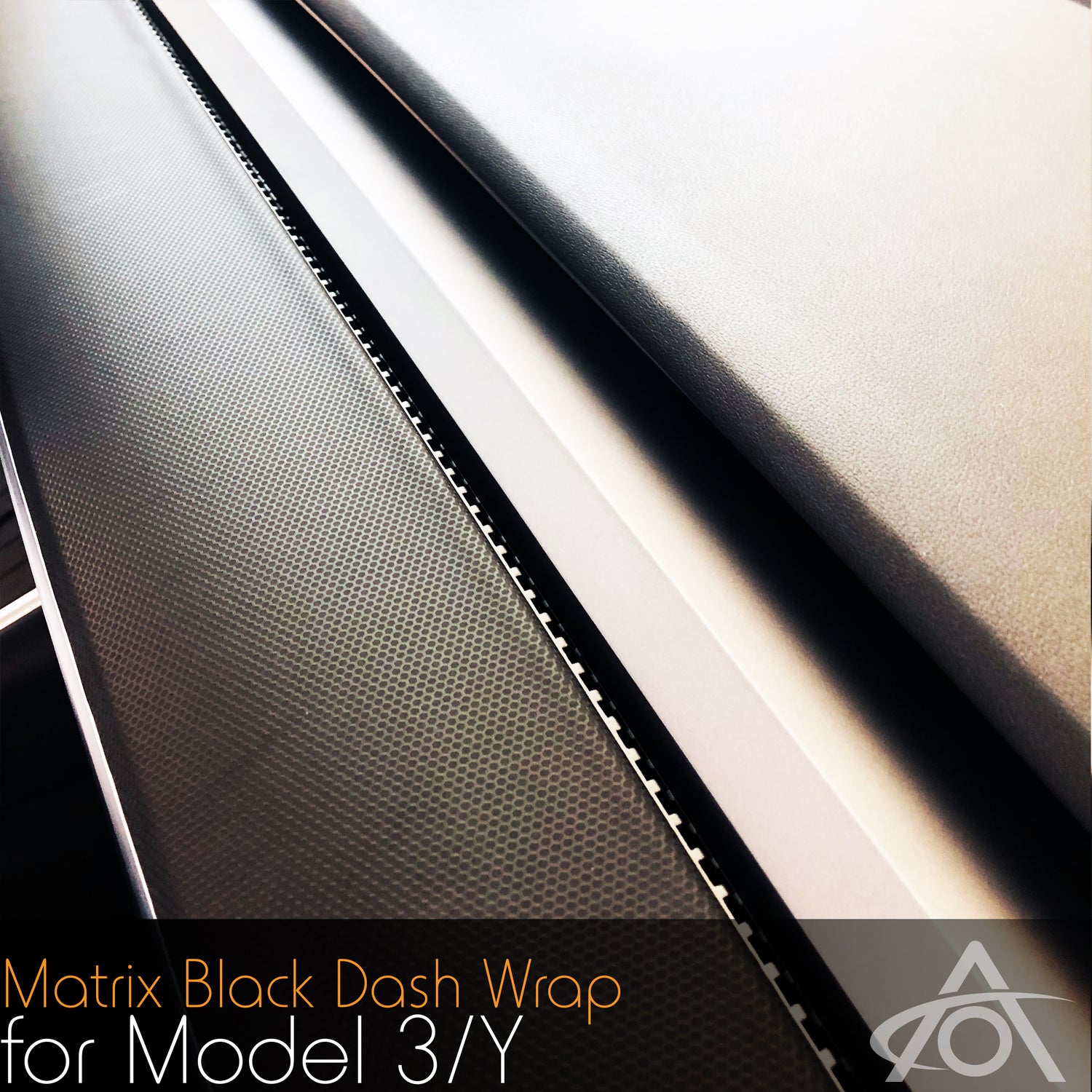 Vinyl Dash Wrap for the Tesla Model 3 & Y